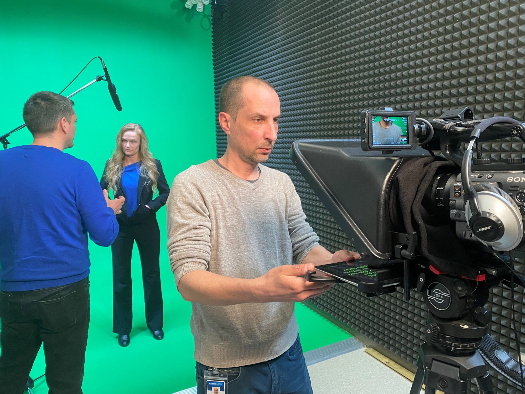 UDWI goes greenscreen for capital credits video - Hoosier Energy